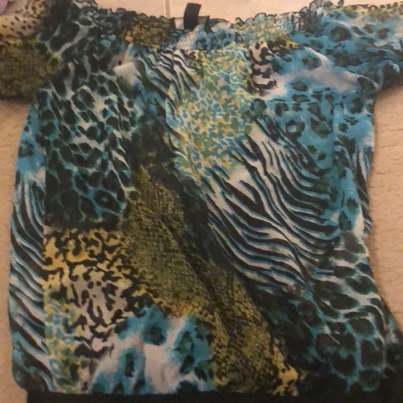 Iz Byer | Tops | Off The Shoulder Sheer Top | Poshmark